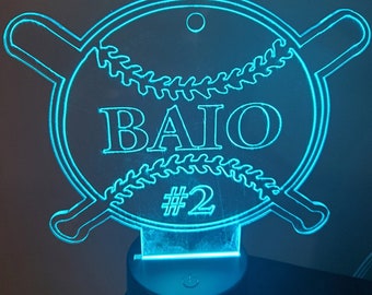 Baseball Led Sign, Baseball Neon Sign, Wall Decor, Baseballs Neon Sign ...