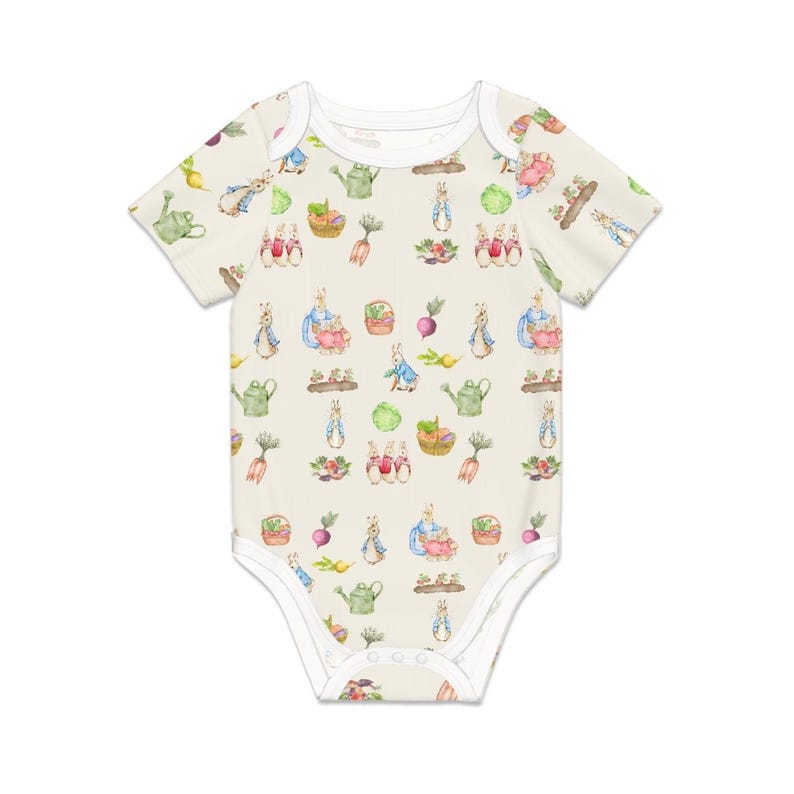 Peter Rabbit Baby Onesie - Soft Bodysuit, Classic Storybook Print ...