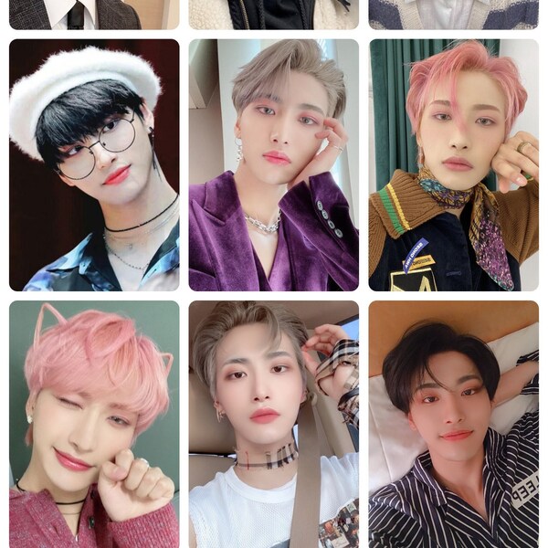 Seonghwa Pink Hair Photocard - Etsy