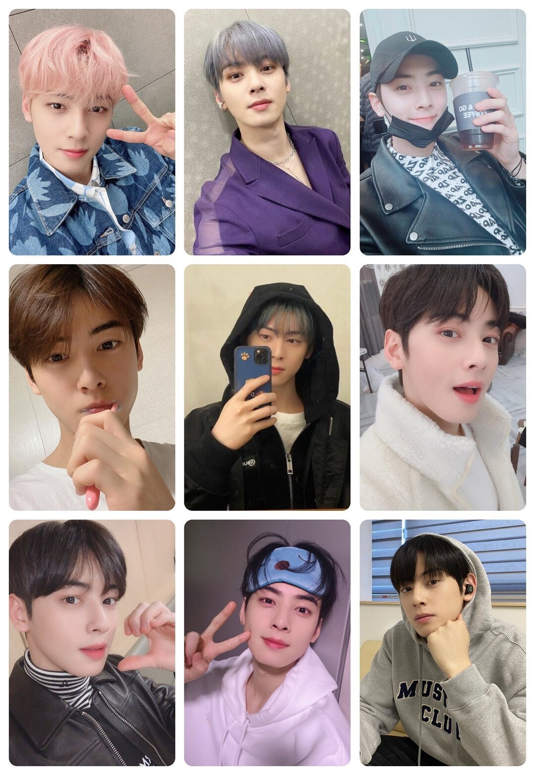 Astro Eunwoo Photocards - Etsy