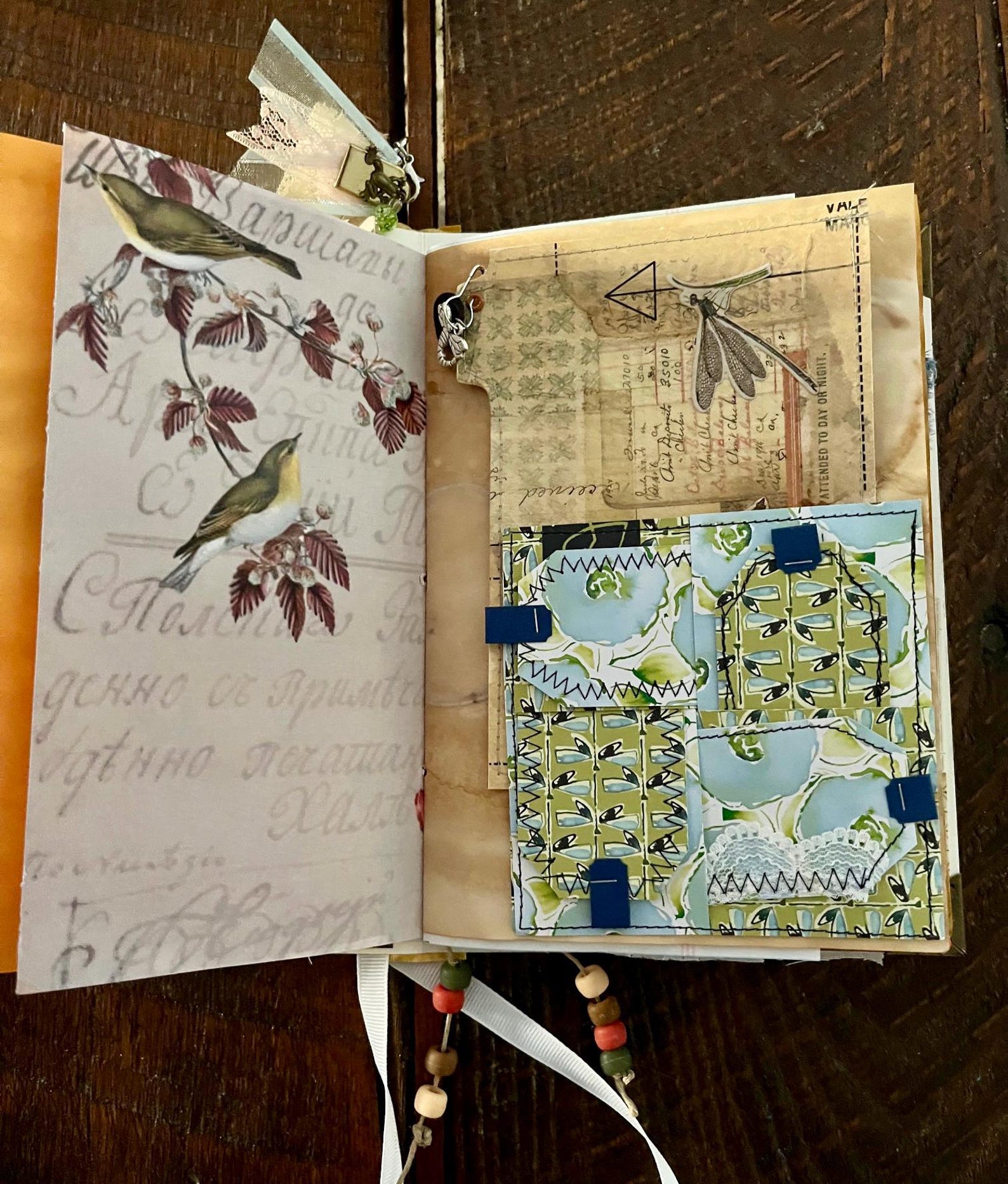 Bird Junk Journal, 1 Signature, 26 Pages, Approx. 6” X 8”, Made in USA ...