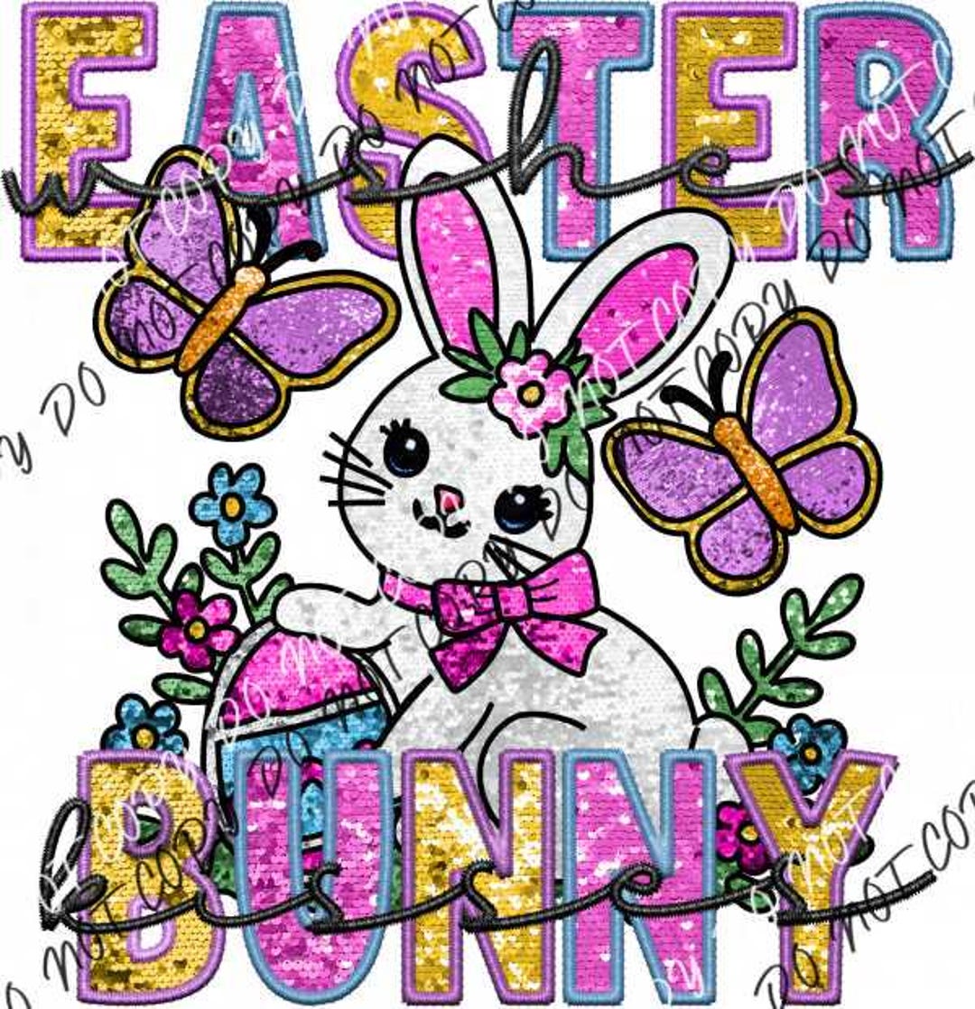 Easter Bunny DTF Transfer - Etsy