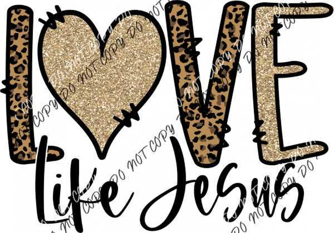 Love Like Jesus Leopard DTF Transfer - Etsy