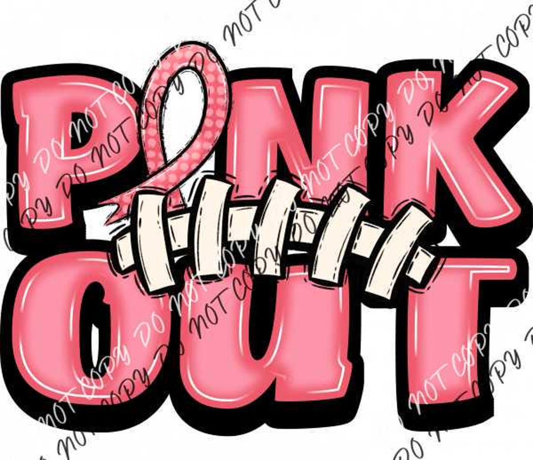 Pink Out Laces Breast Cancer Awareness DTF Transfer - Etsy