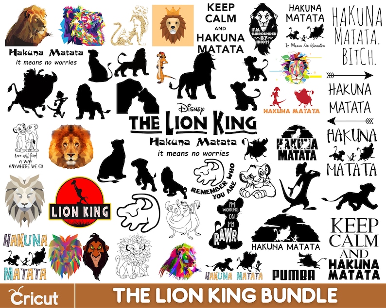The Lion King Svg Bundle, Lion King PNG, SVG Digital Download, 500 High ...