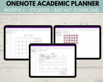 Onenote Academic Planner - Etsy UK
