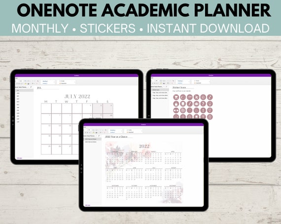 Onenote Academic Planner - Etsy