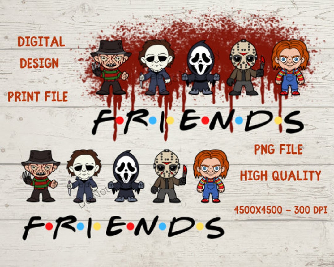 Halloween Horror Movie Killers, Scary Friends Png, Friends Halloween ...