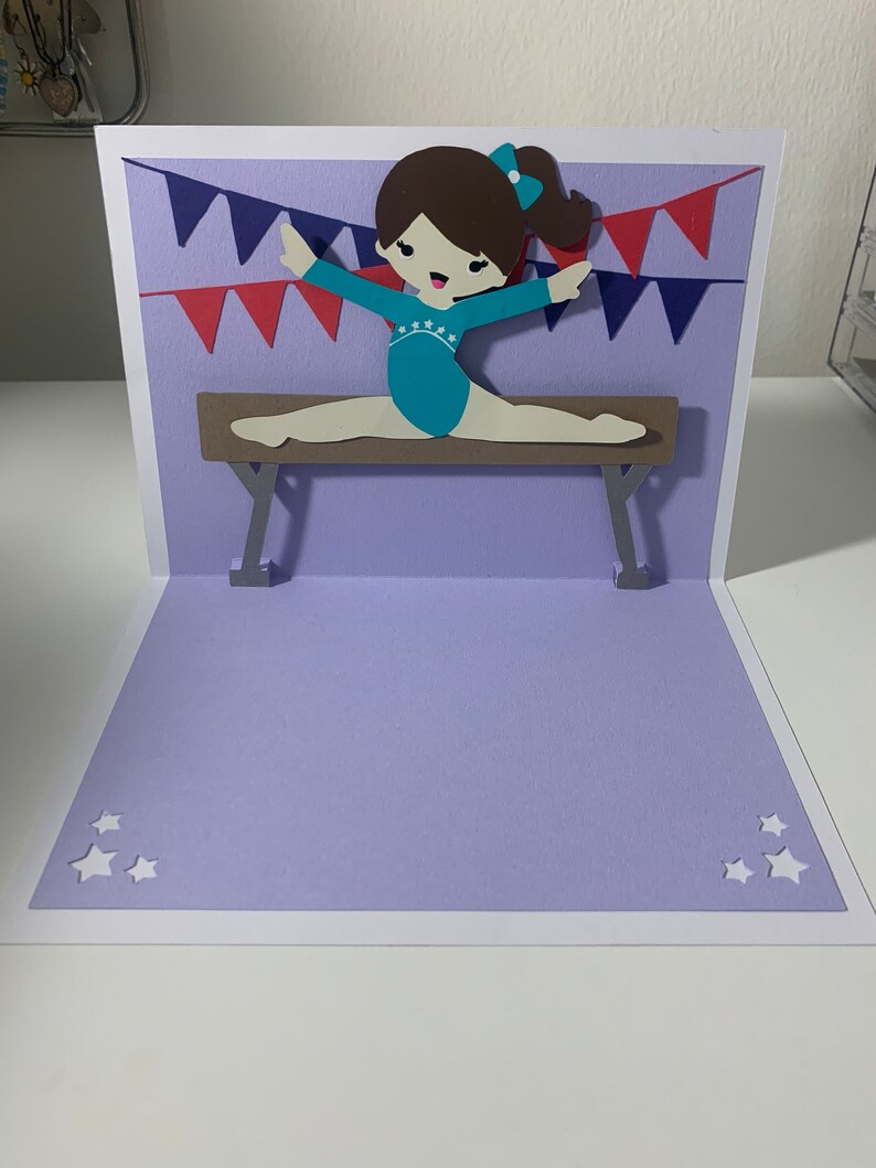 Gymnastics Birthday Card - Etsy