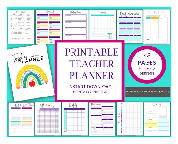 Teacher Planner Academic Year 2022-2023 (Teacher-Made), 47% OFF
