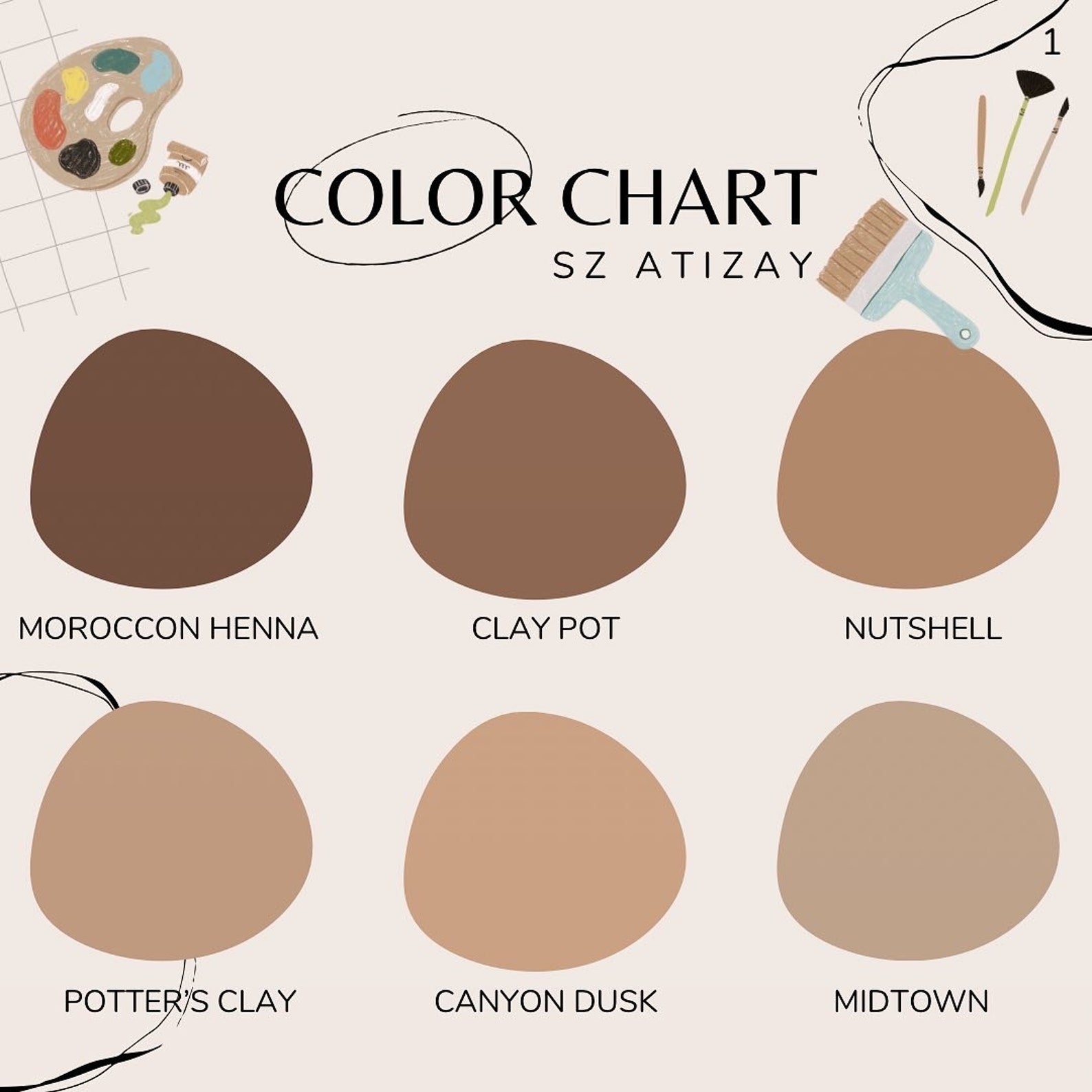 Boho Tones Flower Texture Painting, Textured Framed Art, Earthy Tones ...