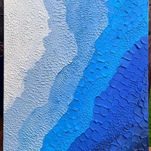 Blue Sea Texture Painting, Blue Tones Texture Artwork, Sea Colour Home ...