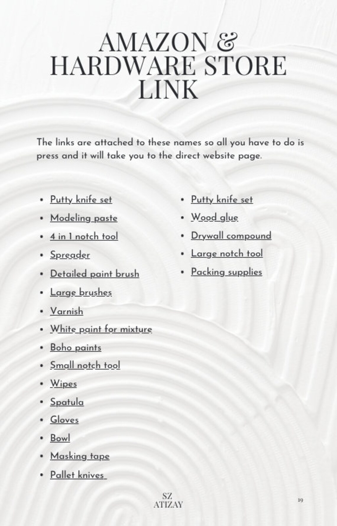 Texture Wall Art Guide, Inexpensive Texture Guide, Texture Art Workshop ...