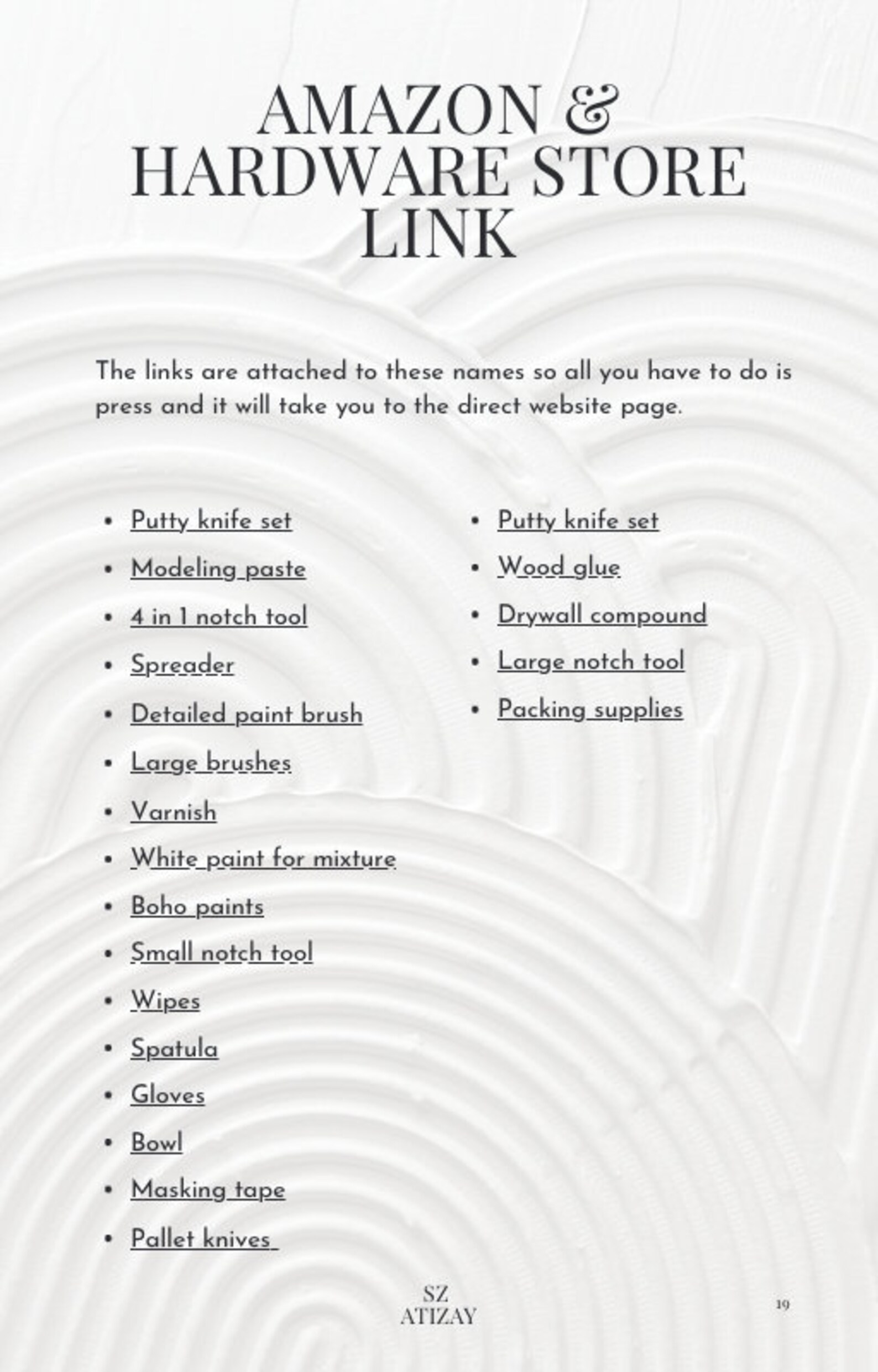 Texture Wall Art Guide, Inexpensive Texture Guide, Texture Art Workshop ...