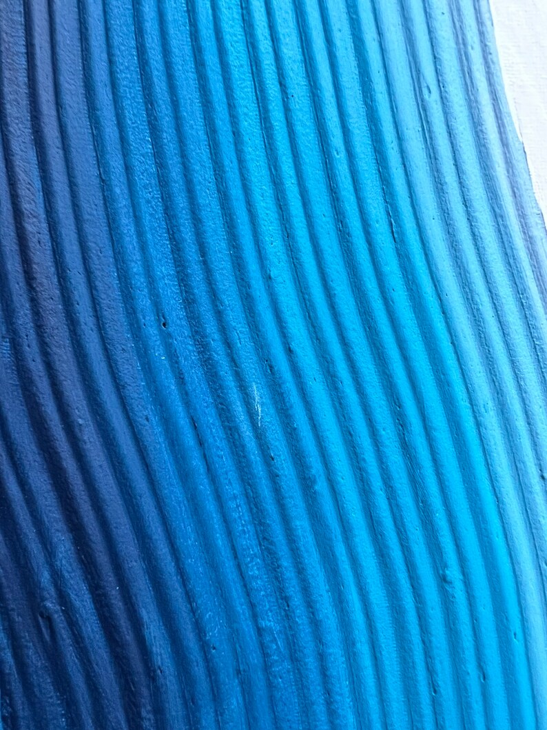 Texture Beach Waves Painting, Blue Ombré Texture Painting, Sea Home ...