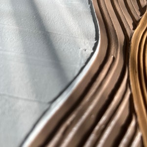 Texture Wall Art Painting Earthy Texture Waves Framed - Etsy