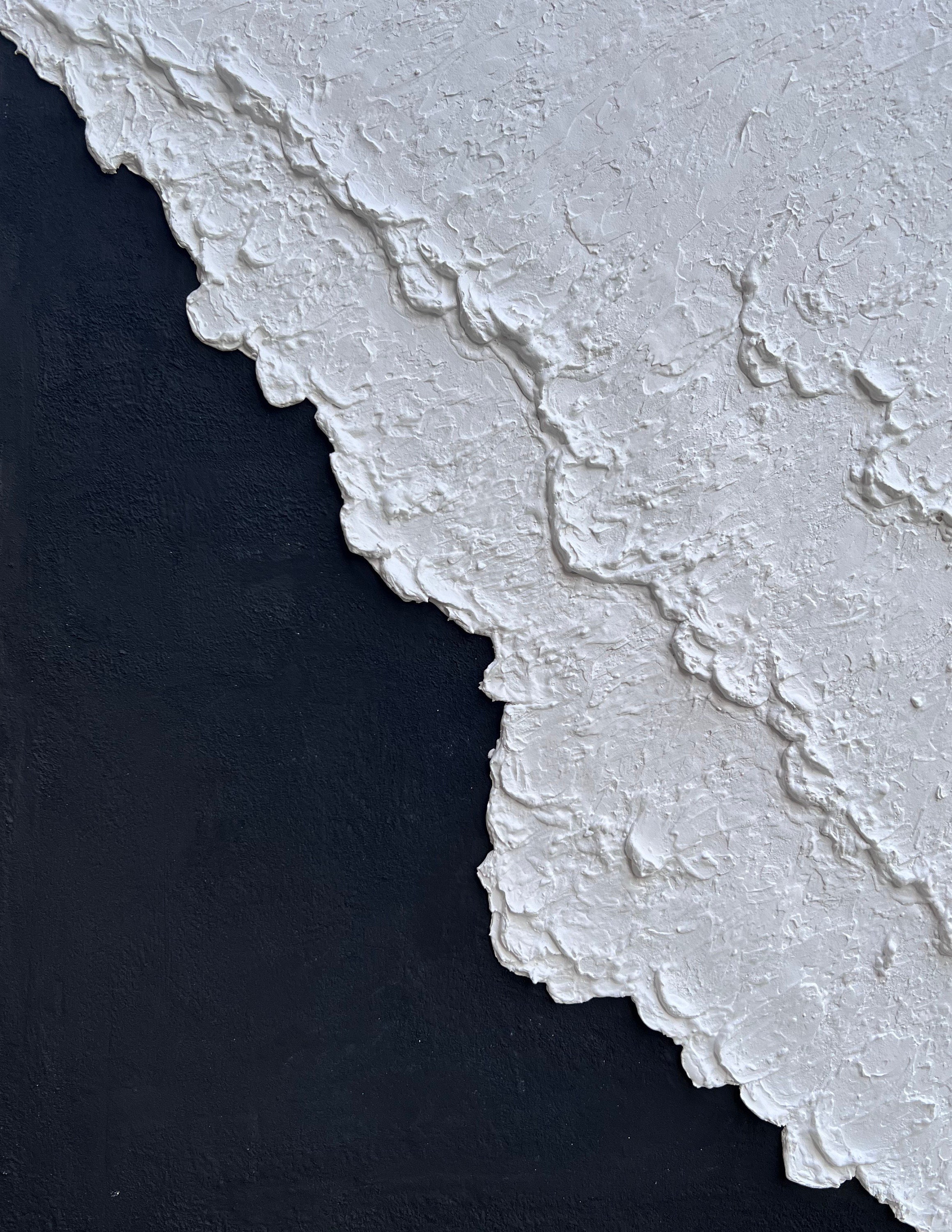 Texture Beach Waves, Black Texture Painting, Neutral Colour Home Decor ...