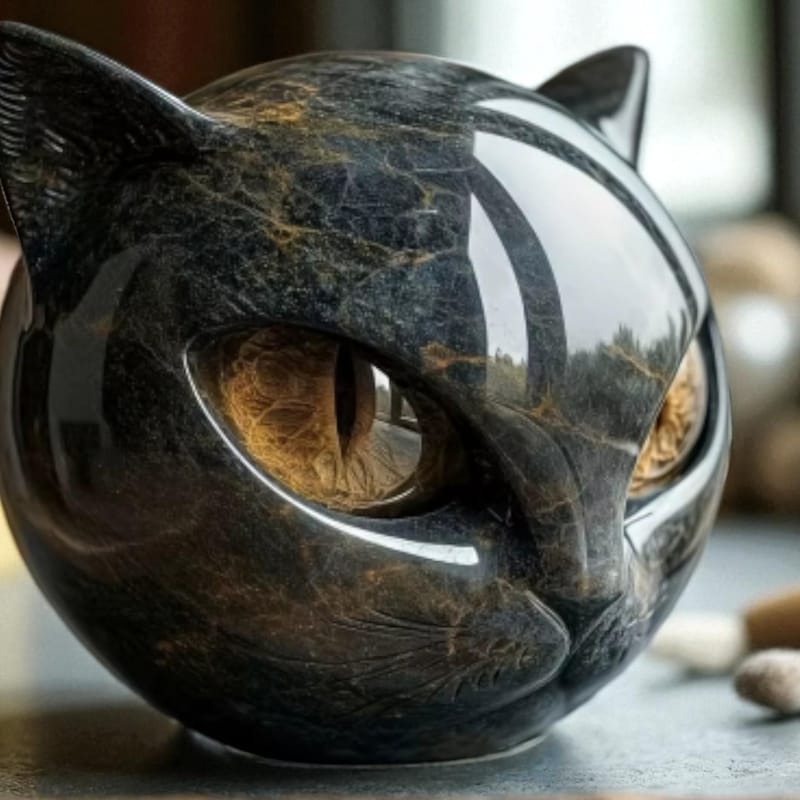 Cat Sculpture Head - Etsy