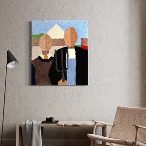 AMERICAN GOTHIC RUG / Handmade Artwork Rug, Different Sizes, Tufted ...