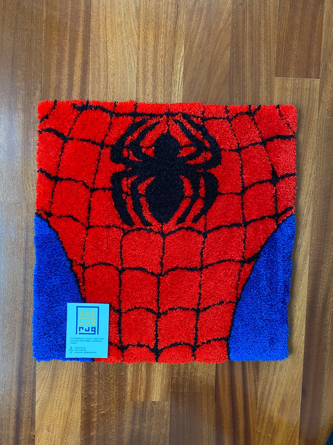 SPIDERMAN SUIT RUG / Super Hero Rugs, Different Sizes, Square Rug ...