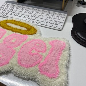 KEYBOARD RUG / 5 Color Options, Handmade Study Desk Rug, Tufted ...