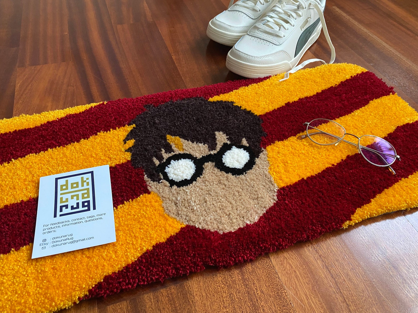 HARRY POTTER RUG / Different Sizes, Fluffy Tufted Rug, Gryffindor ...