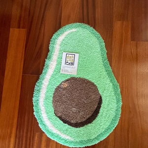 Handmade Avocado Rug: Tufted Green Accent Rug - Etsy