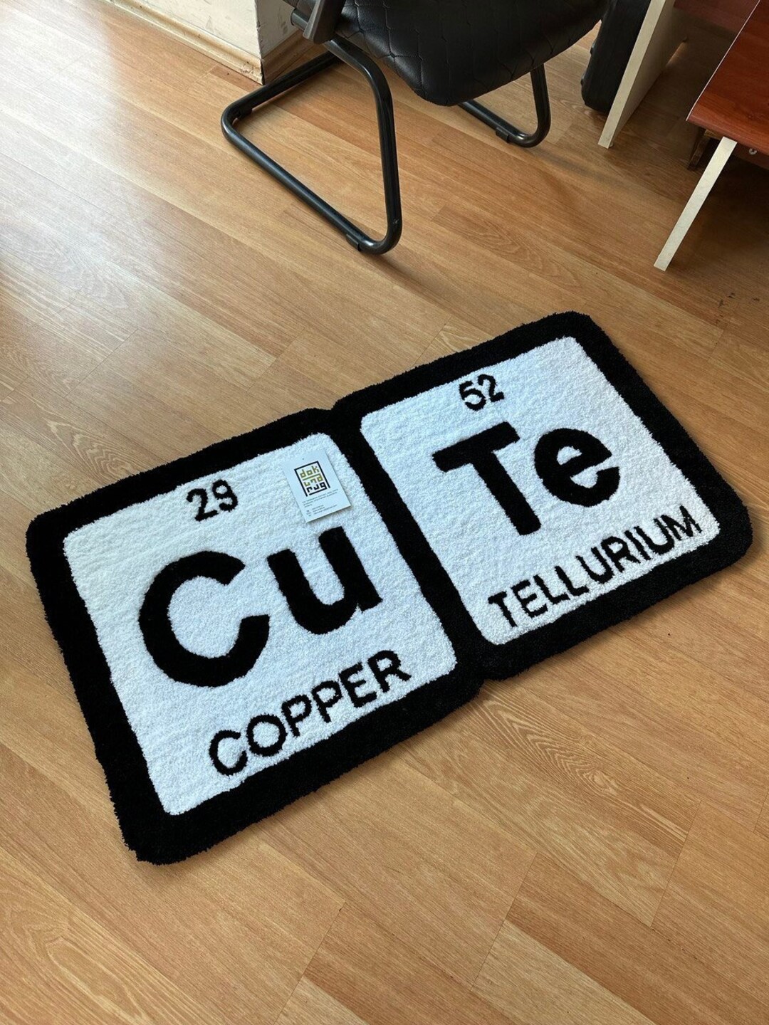 CUTE ELEMENTS RUG Chemistry Joke Rug Tufted Symbols Rug - Etsy