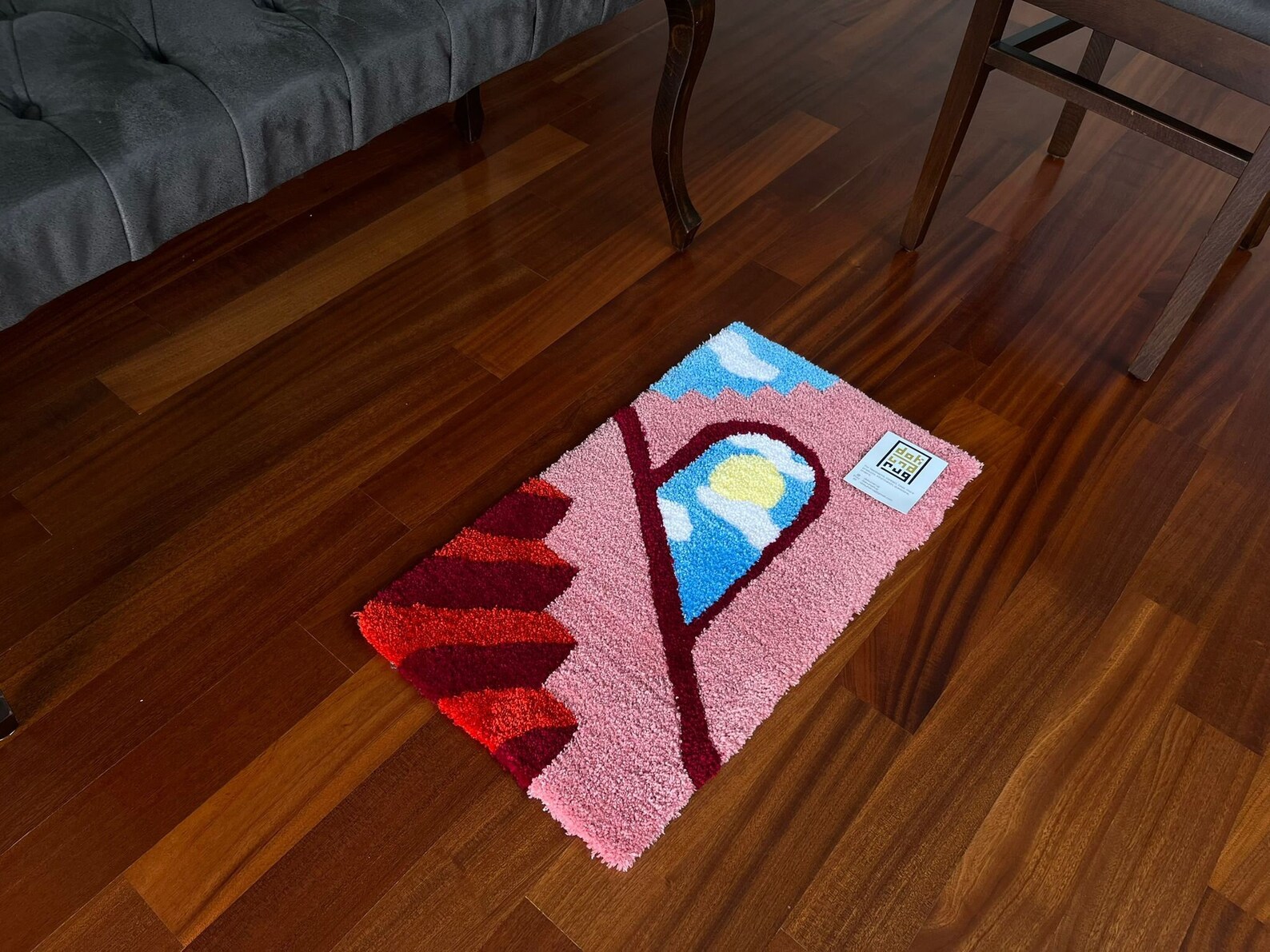 VIEW WINDOW RUG / Pink Accent Rug Decor Rug for Rooms Gift - Etsy