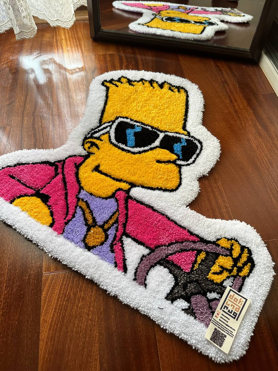 BART SIMPSON RUG / Simpsons Tufted Rug, Cartoon Character Rug, Bart ...