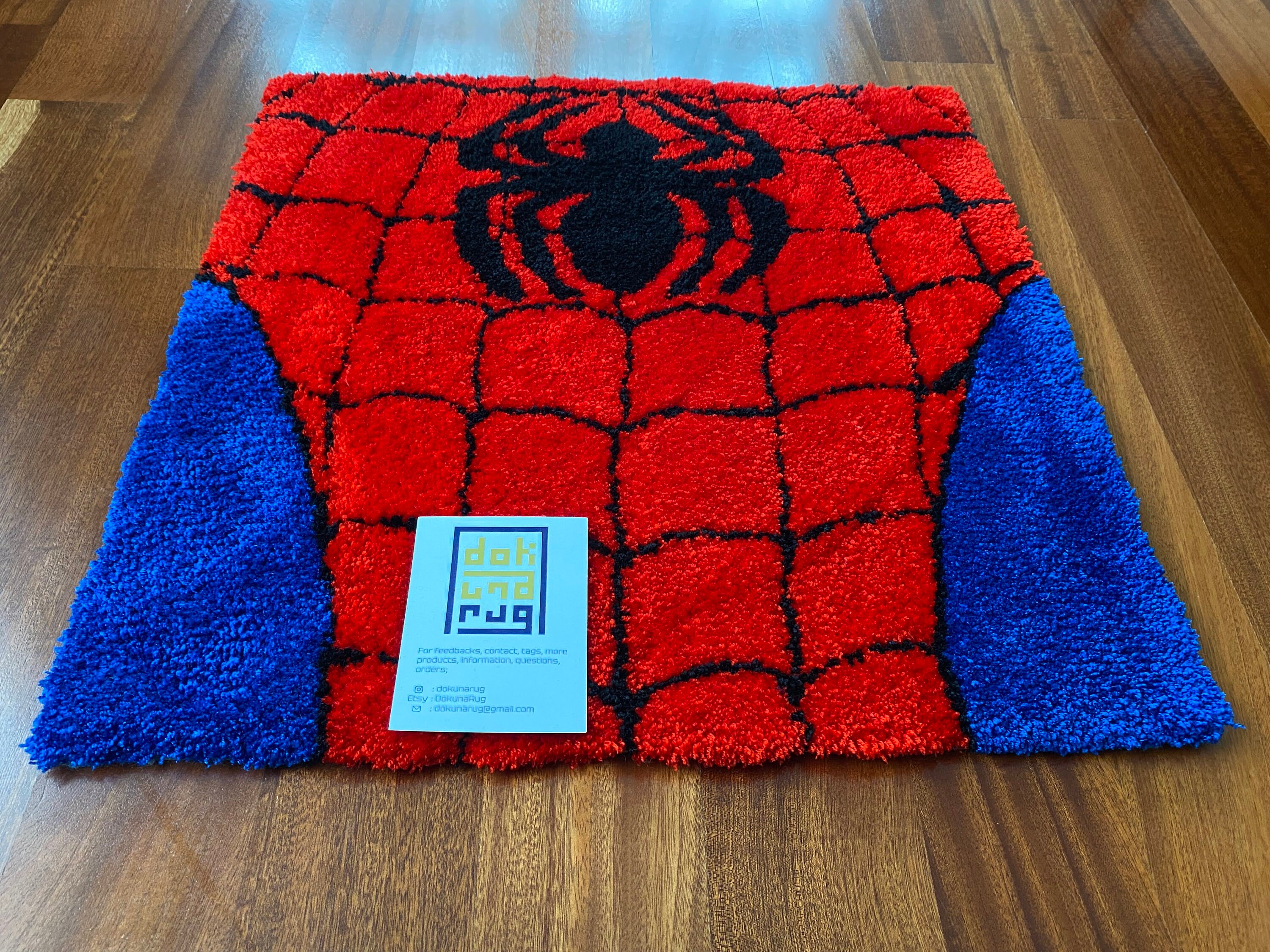 SPIDERMAN SUIT RUG / Super Hero Rugs, Different Sizes, Square Rug ...