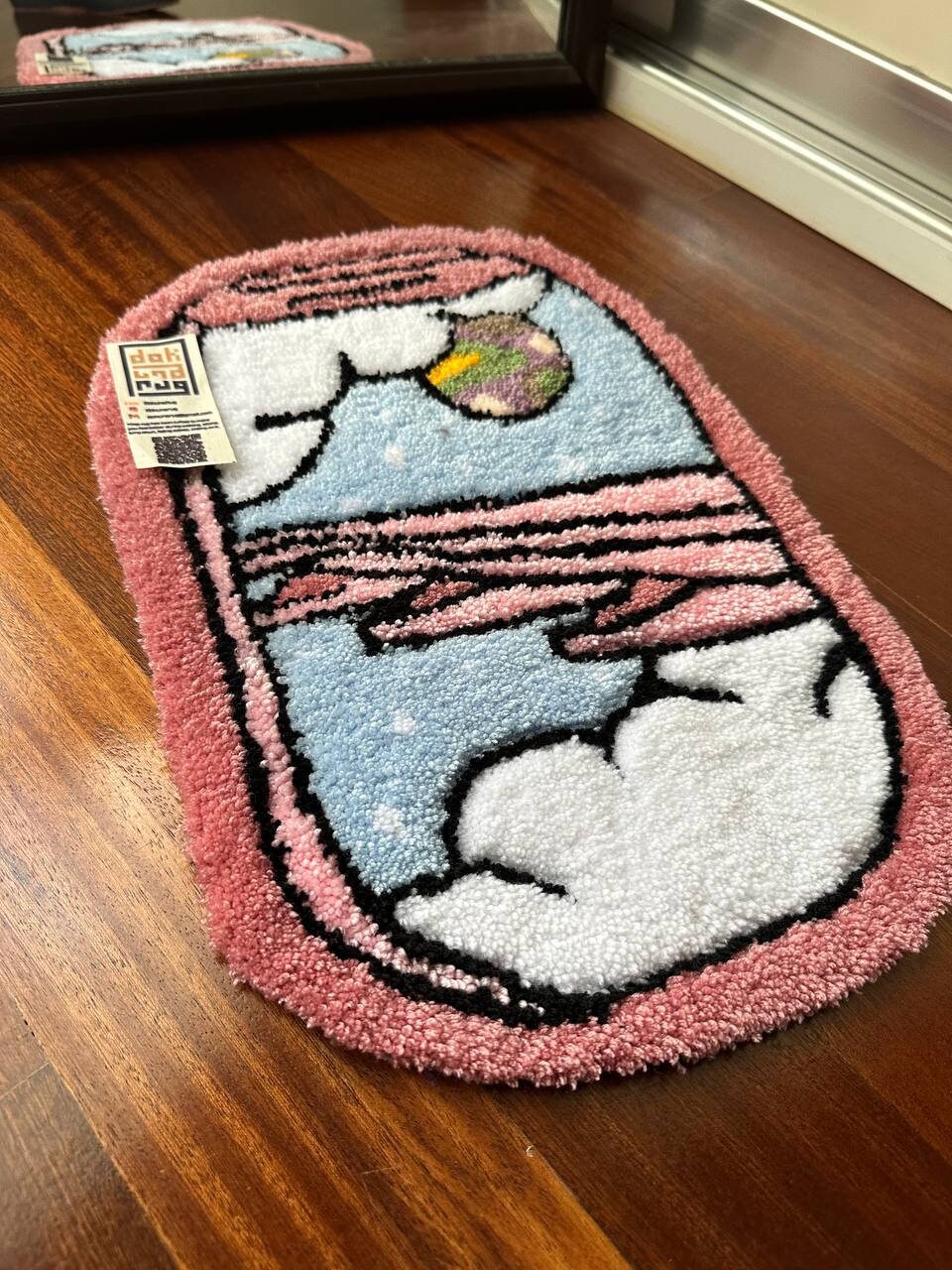 AIRPLANE WINDOW RUG / Pink Airplane Window Tufted Rug - Etsy