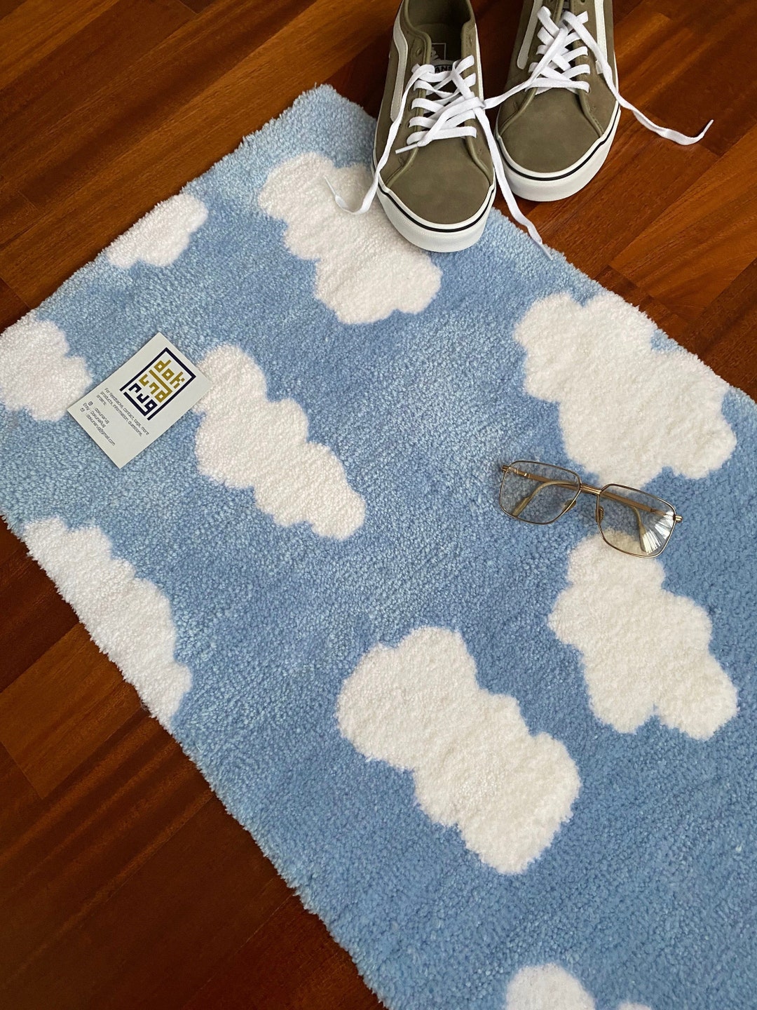 CLOUDY SKY RUG / Fluffy Tufted Rug, White Clouds Rug, Handmade Rug ...