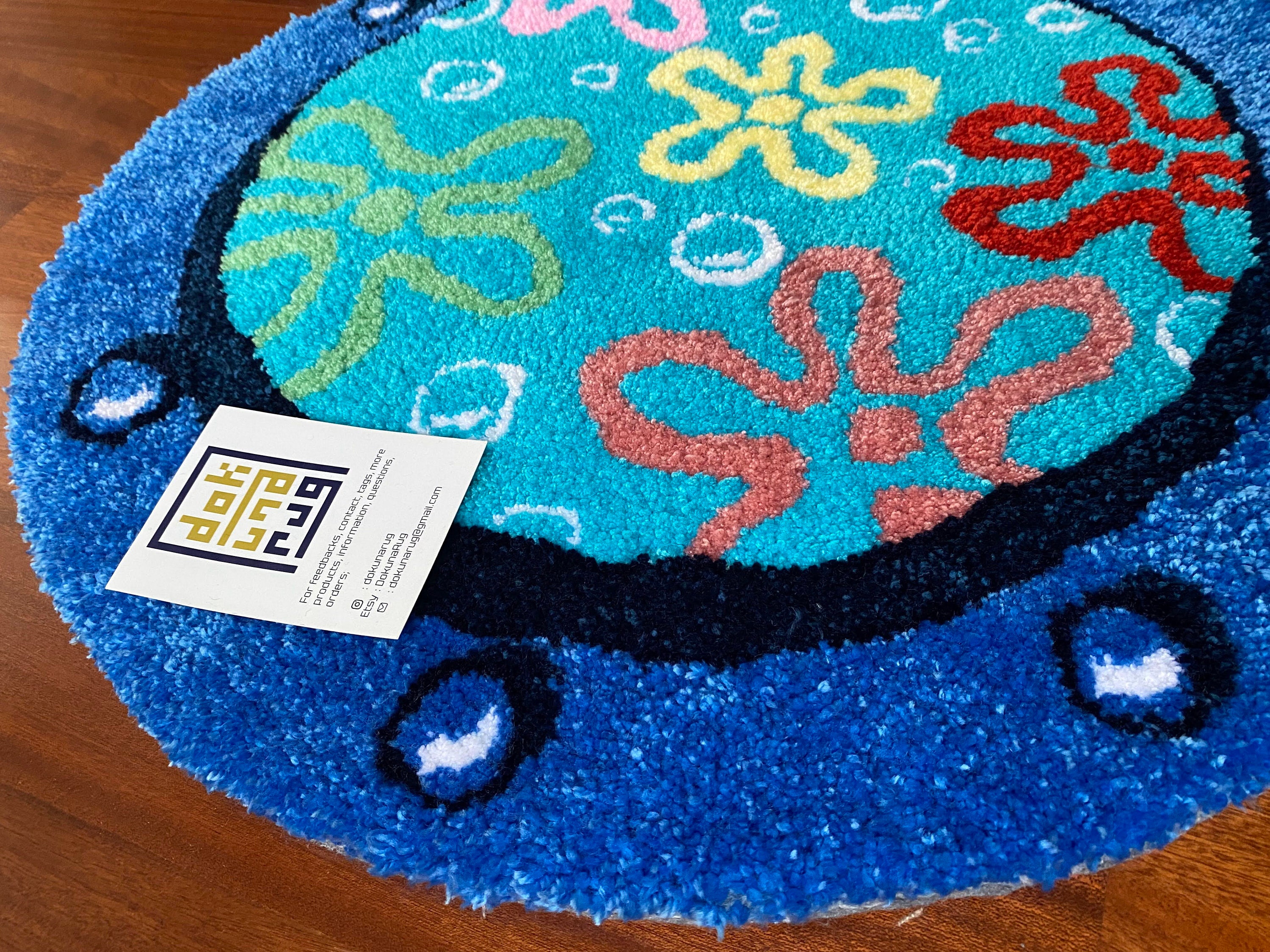 SPONGEBOB WINDOW RUG Different Sizes Square Pants Sponge Bob - Etsy