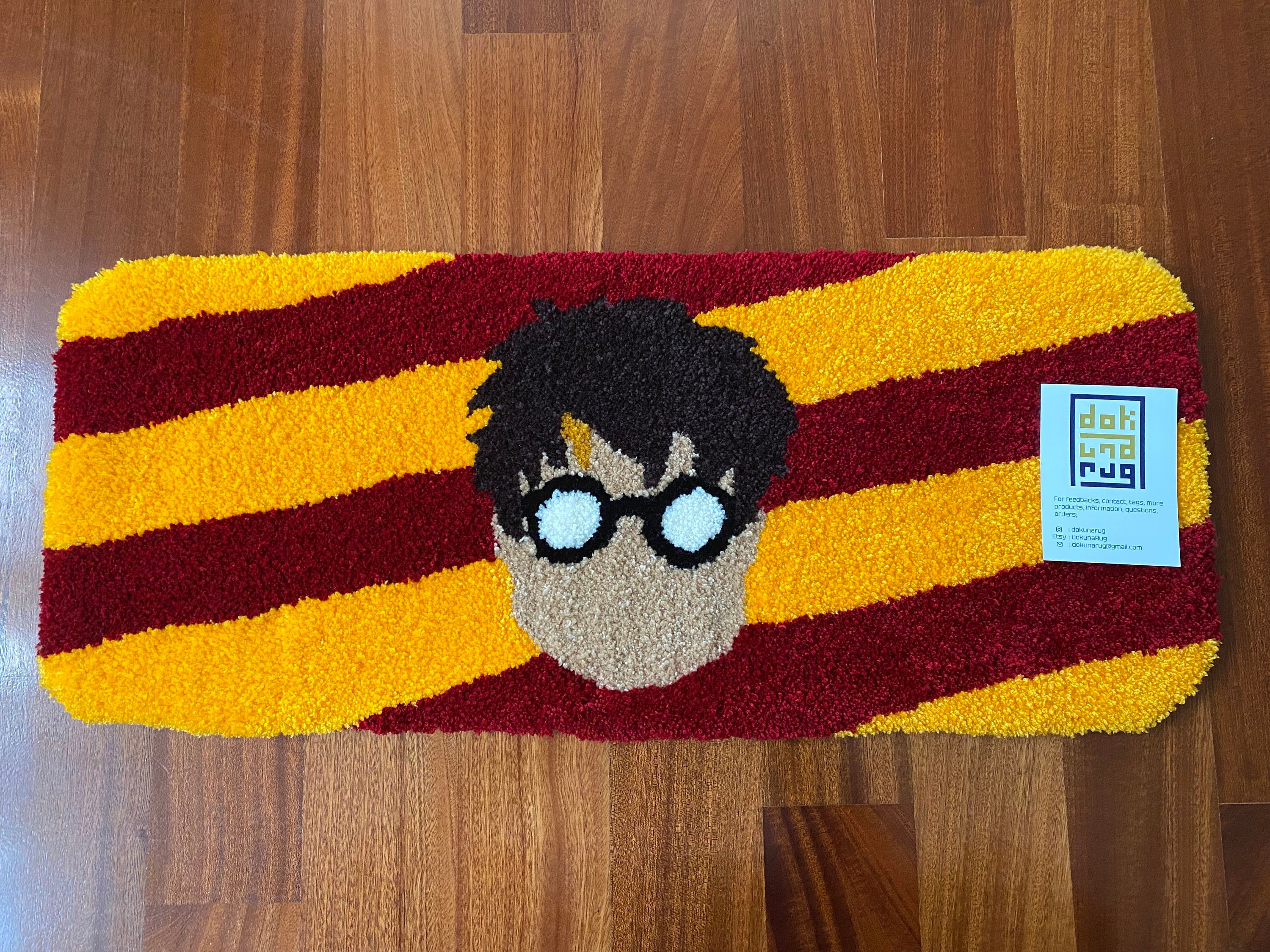 HARRY POTTER RUG / Different Sizes, Fluffy Tufted Rug, Gryffindor ...