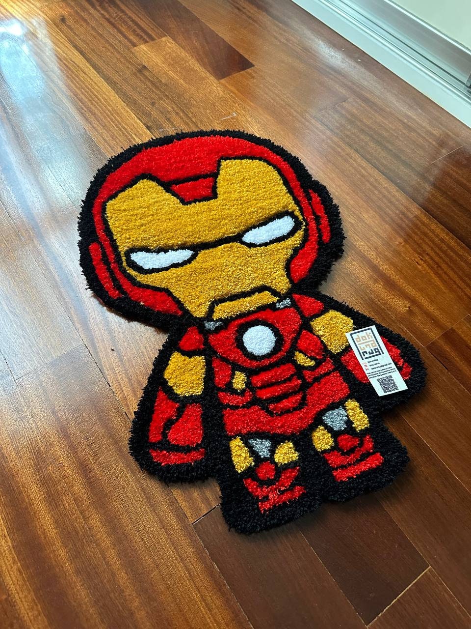 IRON MAN RUG / Junior Super Hero Tufted Rug Iron Man Handmade - Etsy