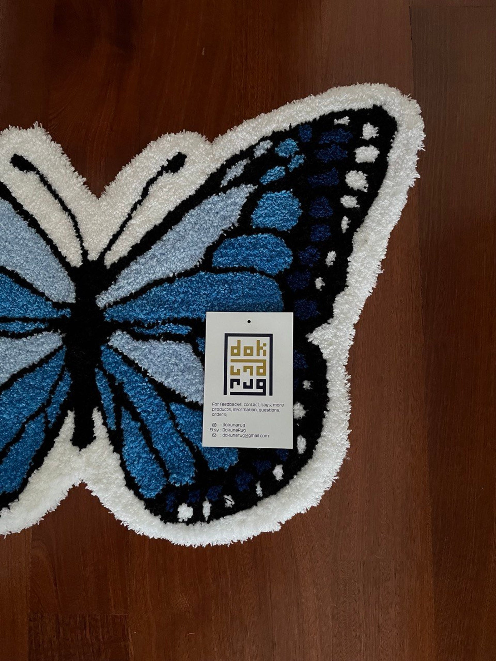 BUTTERFLY RUG / 7 COLOR Options Handmade Tufted Rug - Etsy