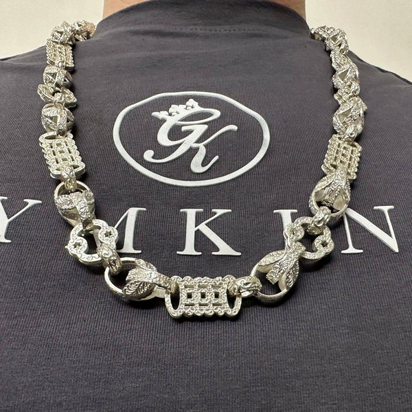 Silver Stars and Bars Bracelet - Etsy UK