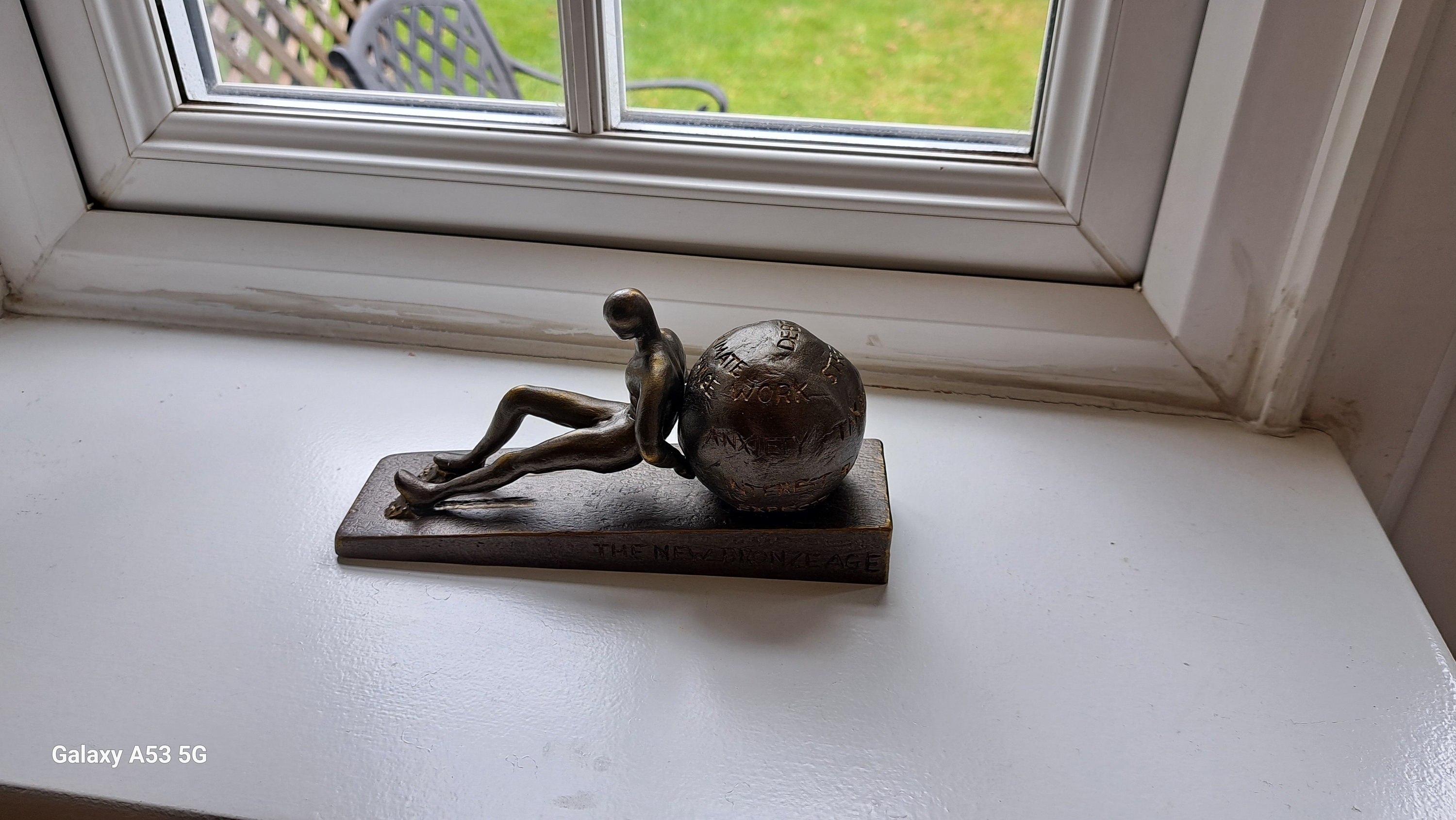 Millennial Man, Bronze Statue Motivational Figurine. Wellbeing Gift. - Etsy