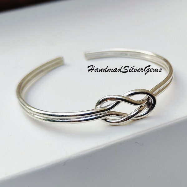Silver Knot Bracelet - Etsy