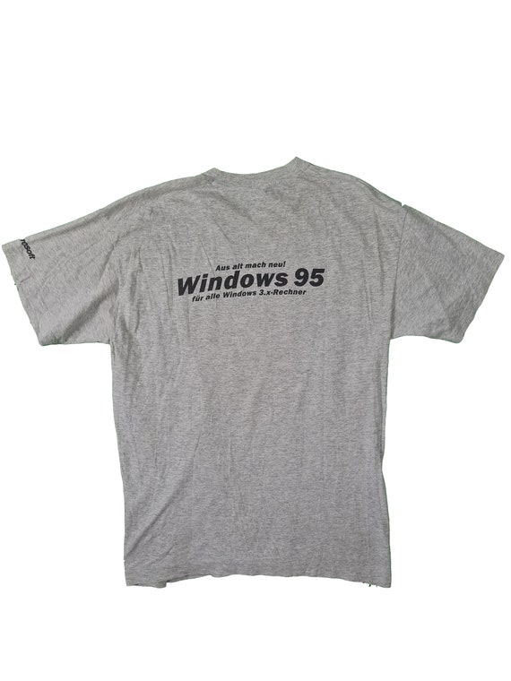 Rare Vintage Single Stitched Windows 95 Shirt Tee - Gem
