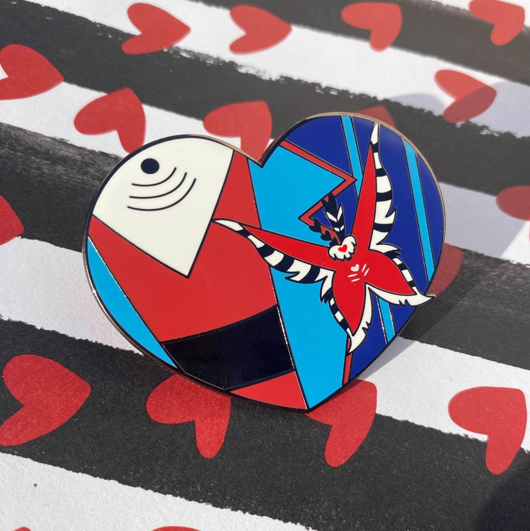 Hazbin Hotel Staticmoth Enamel Pin - Etsy