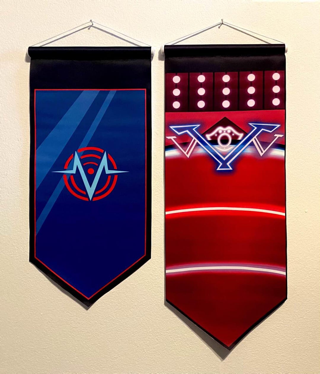 Hazbin Hotel Voxtek and Vee Tower Pin Hangers - Etsy