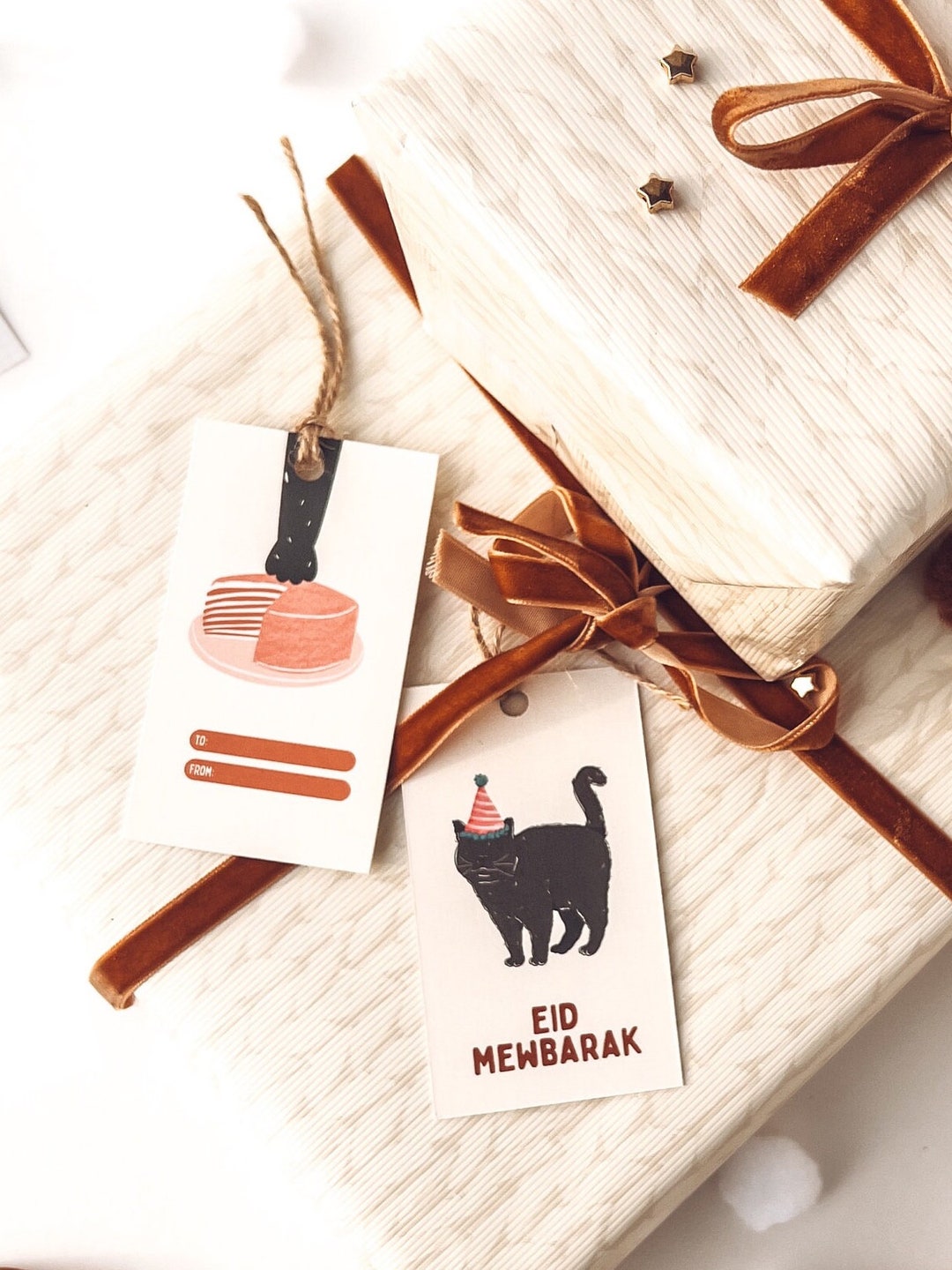 10 Cat Eid Mubarak Gift Tag,eid Gift Tags, 10 Eid Gift Tags, Eid ...