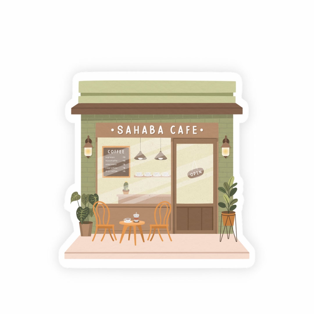 Islamic Cafe Sticker, Islamic Sticker, Hijabi Sticker, Quran Sticker ...