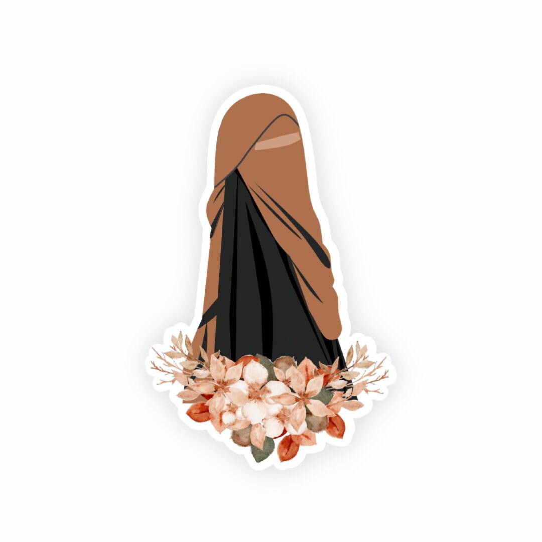 Niqabi Sticker, Hijabi Sticker, Muslimah Sticker, Islamic Sticker ...