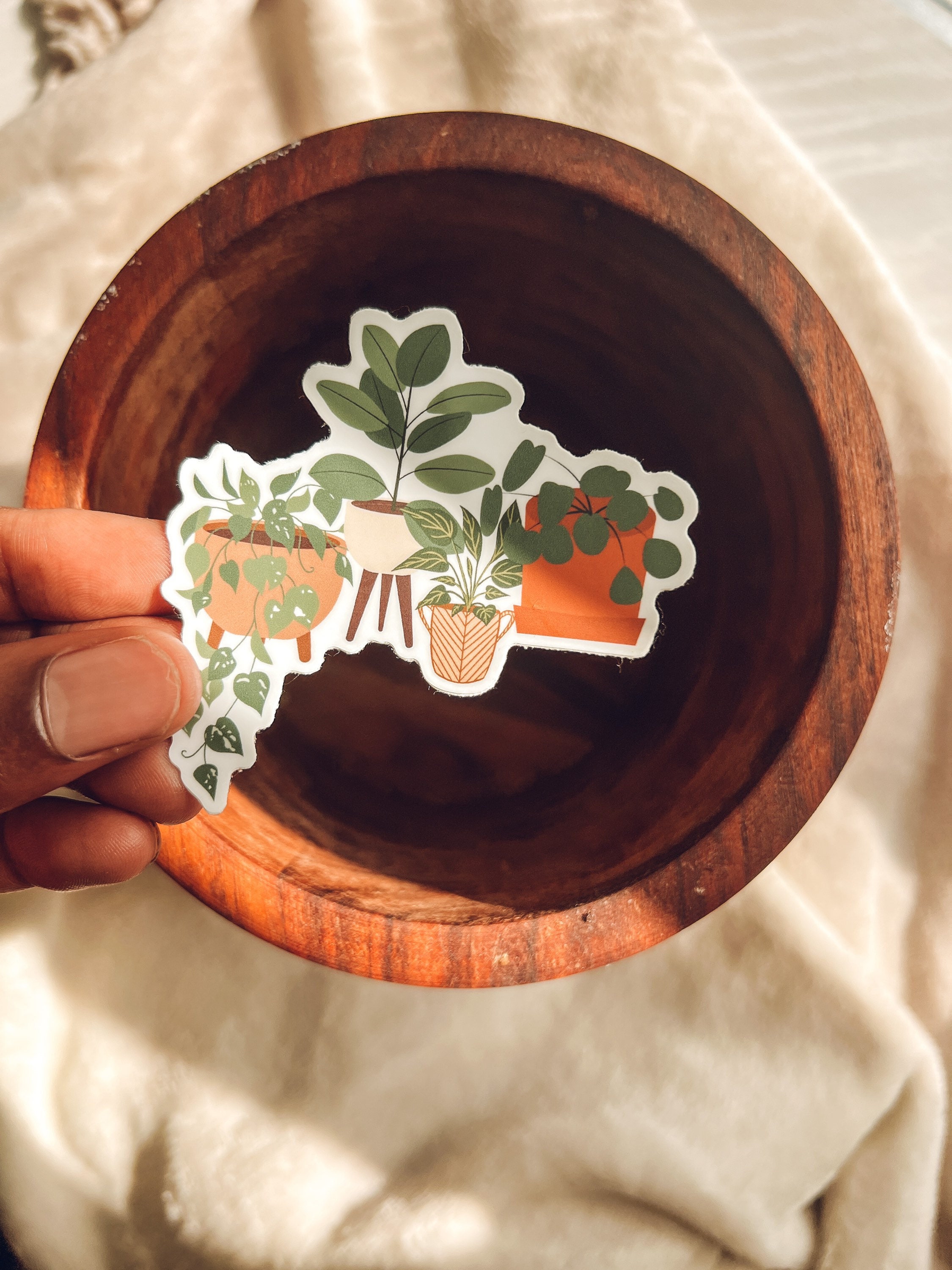 Plant Sticker Plant Art Waterproof Sticker Plant Shelf - Etsy