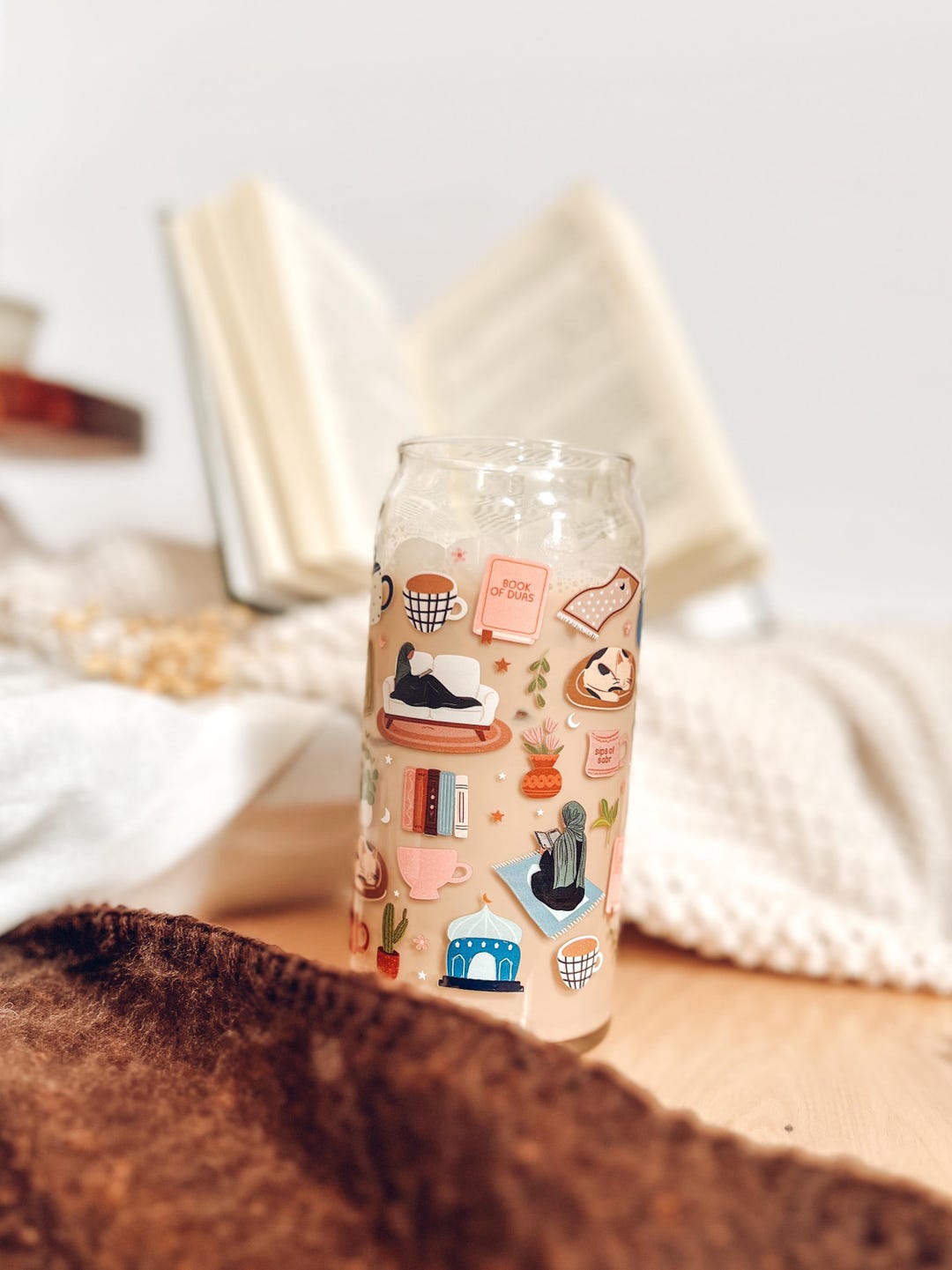 Cozy Day Glass Cup, Islamic Glass Cup, Muslim Cup, Eid Gifts ,eid Gifts ...