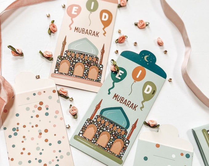 Eid Money Envelopes Eid Money Envelopes Set Eidi Envelopes Eid Mubarak ...