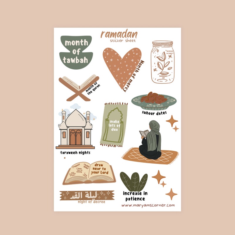 Ramadan Stickers - Etsy